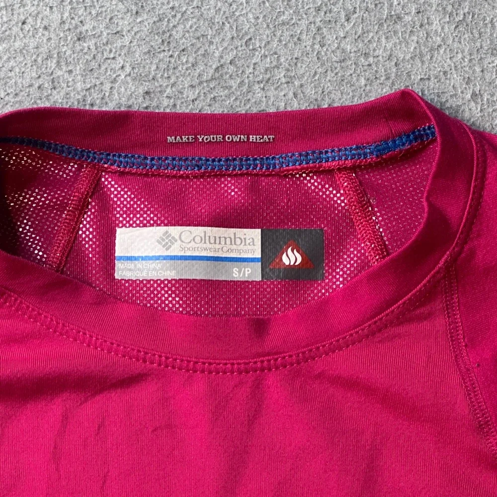 Columbia | Tops | Columbia Top Womens Small Pink Omniheat Al6654 Long ...